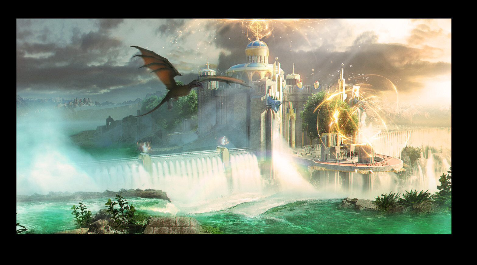 ArtStation - Dragon's Rise. / Blue and Yellow.
