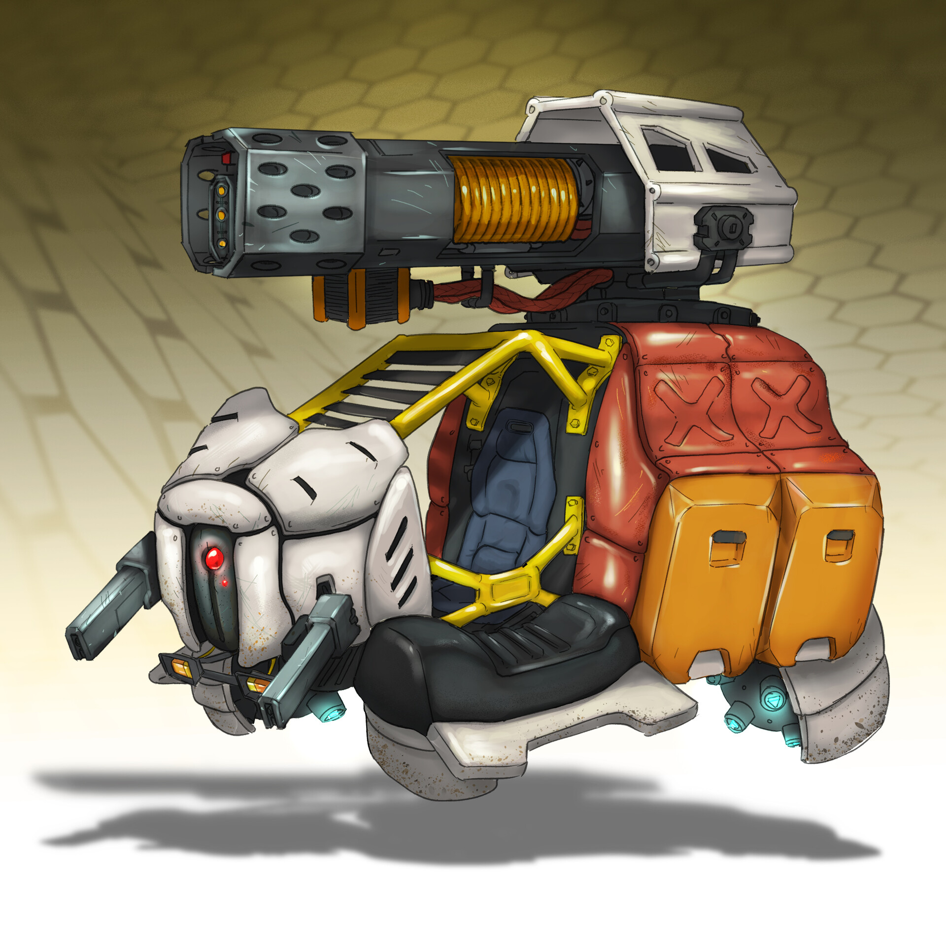 ArtStation - Siege Speeder - Futuristic Vehicle Concept