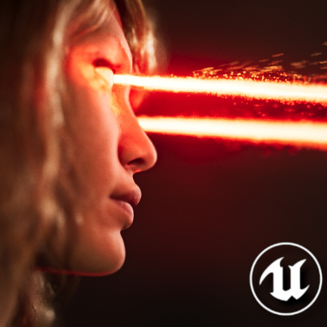 ArtStation - Supergirl in UE5! | Metahuman Heat-Vision Tests in Unreal ...