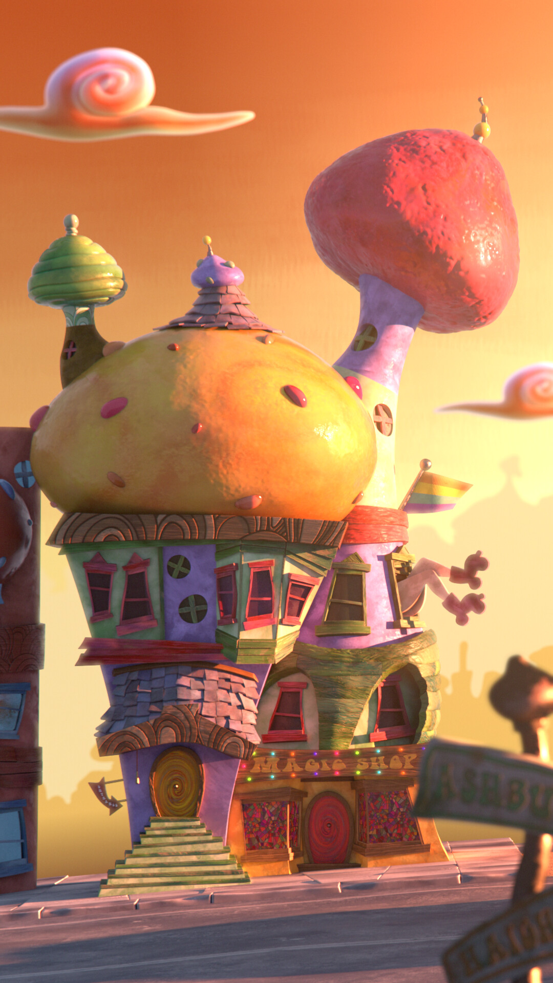 ArtStation - The Haight Ashbury magic shop - the storefront project