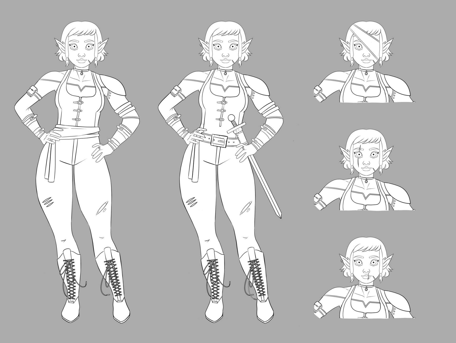 ArtStation - Character Design - Deirdre + Process