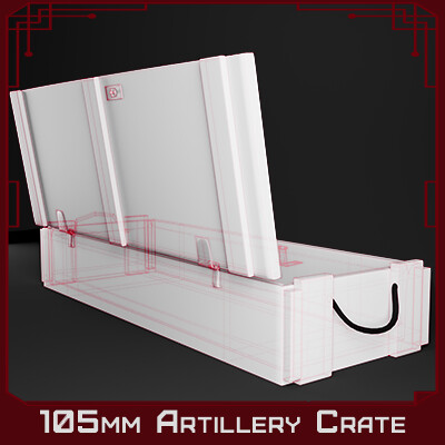 ArtStation - 105MM Artillery Crate Model