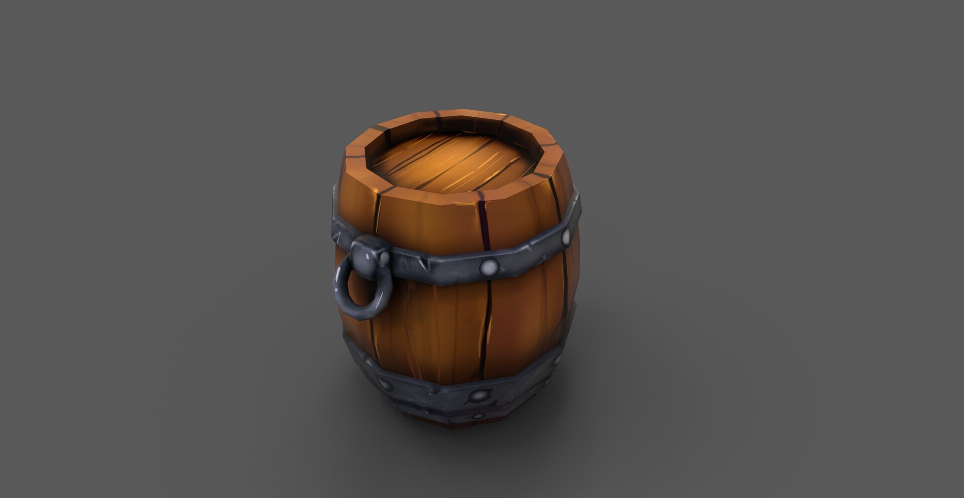 ArtStation - Low Poly Barrel