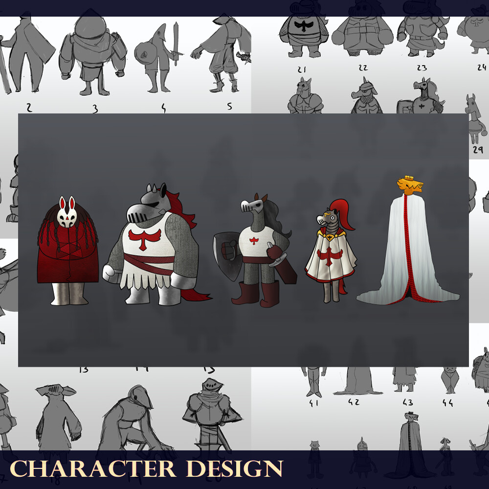 ArtStation - Character Design: Medieval Enemy Army