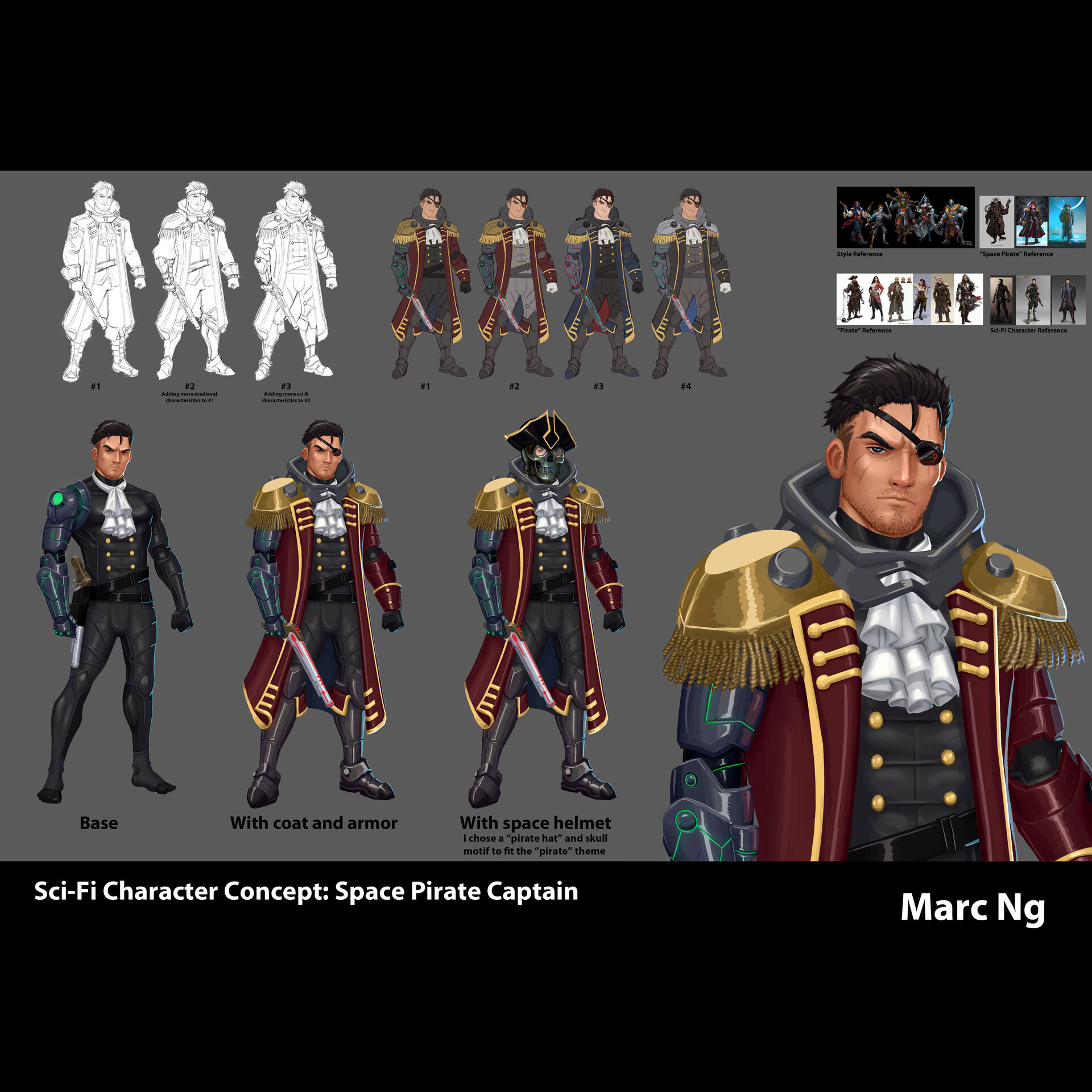 ArtStation - Character Concept Design: Sci-Fi Space Pirate