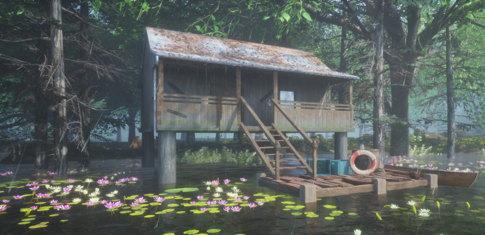 ArtStation - Swamp Shack