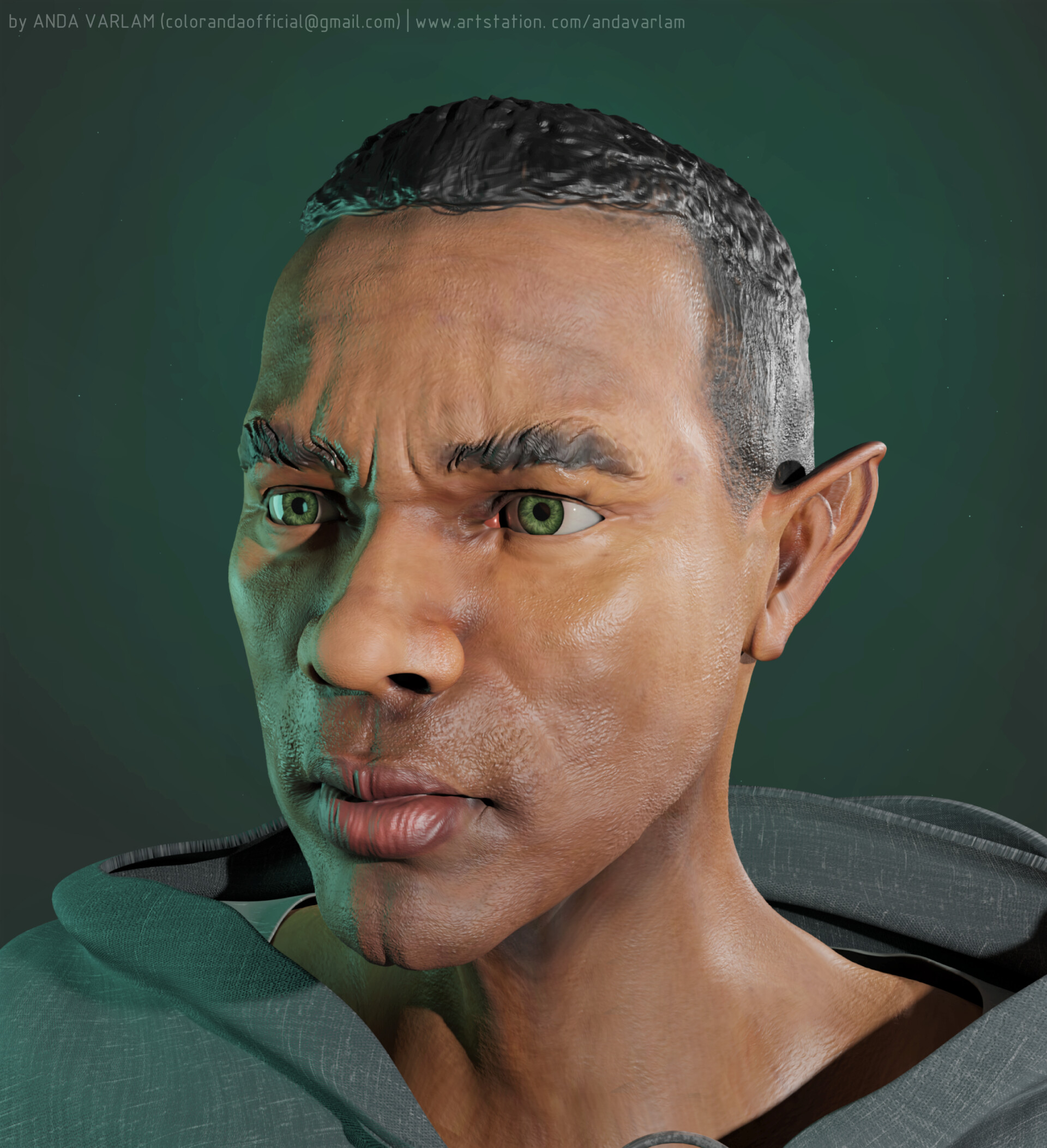 ArtStation - Arondir - Lord of the Rings character