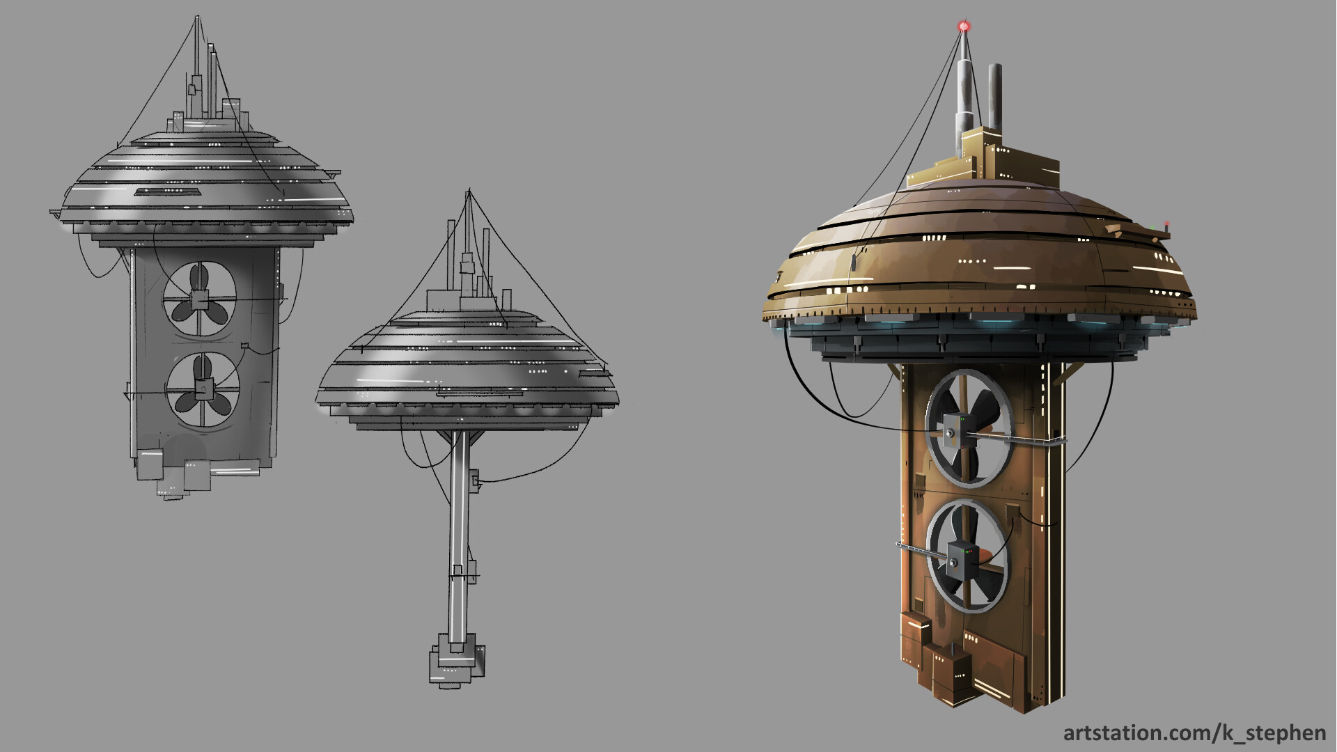 ArtStation - Sci-Fi Power Station