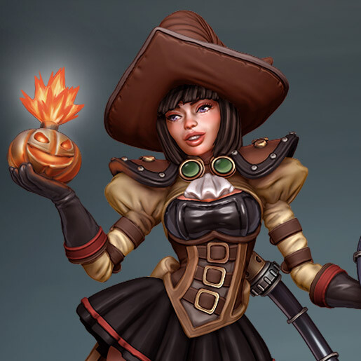 ArtStation - Magitek Witch and Dread Automaton