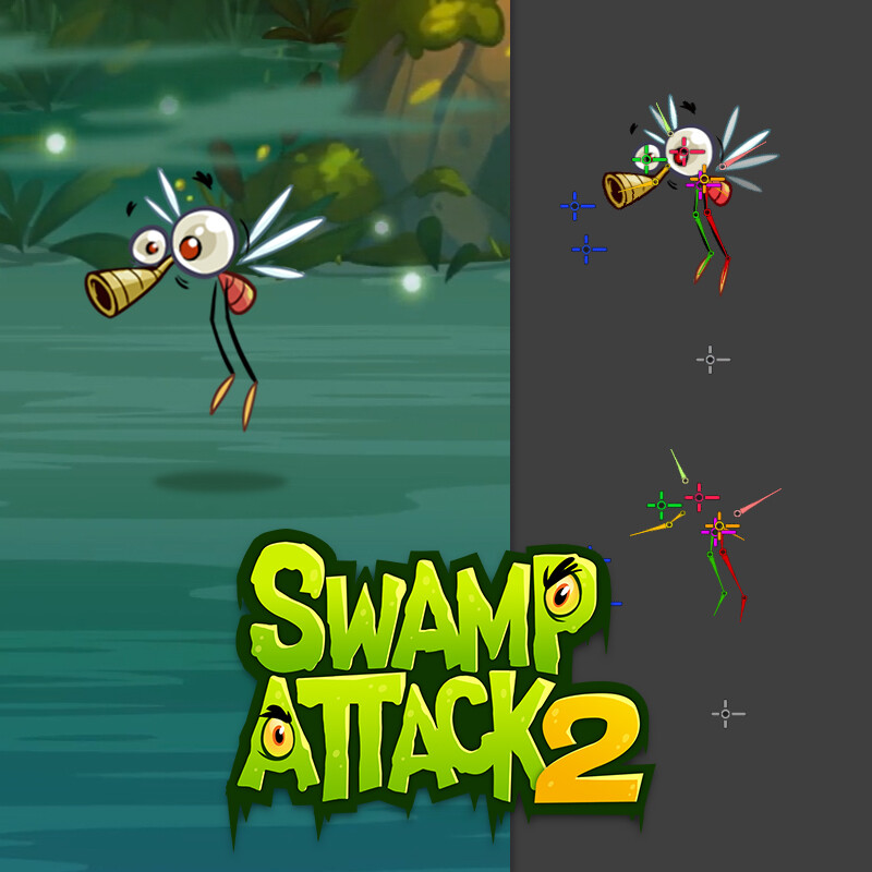 ArtStation - Swamp Attack 2 - Mosquito Animations