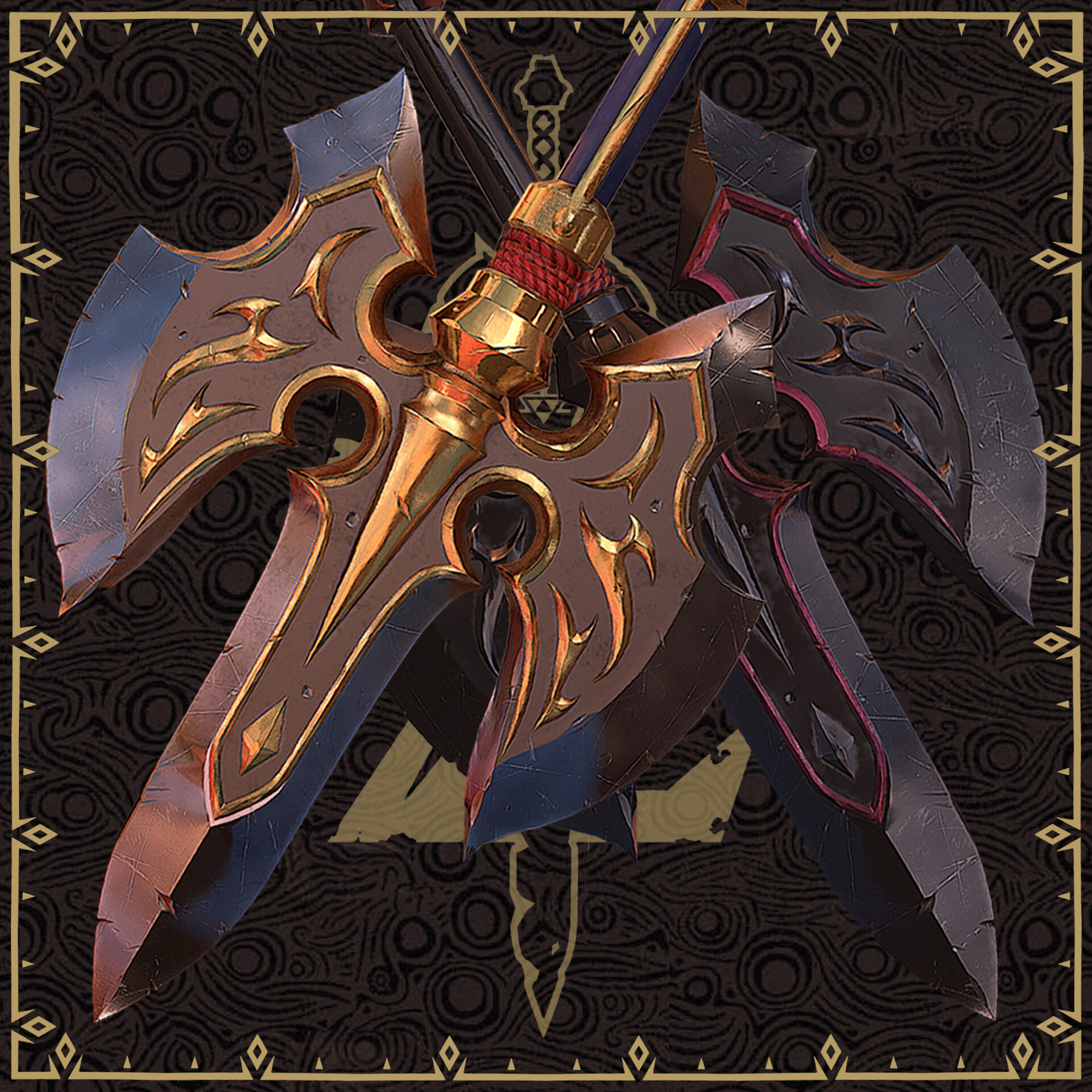 ArtStation - Royal Guard's Halberd - Zelda BOTW