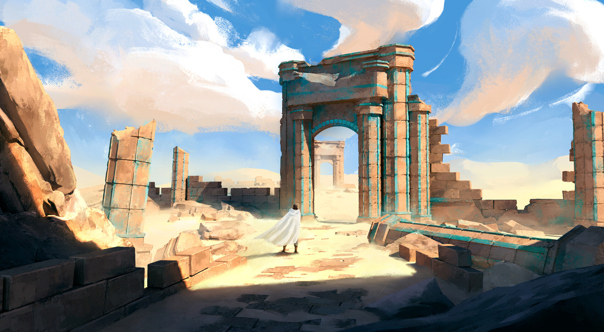 ArtStation - Desert Ruins