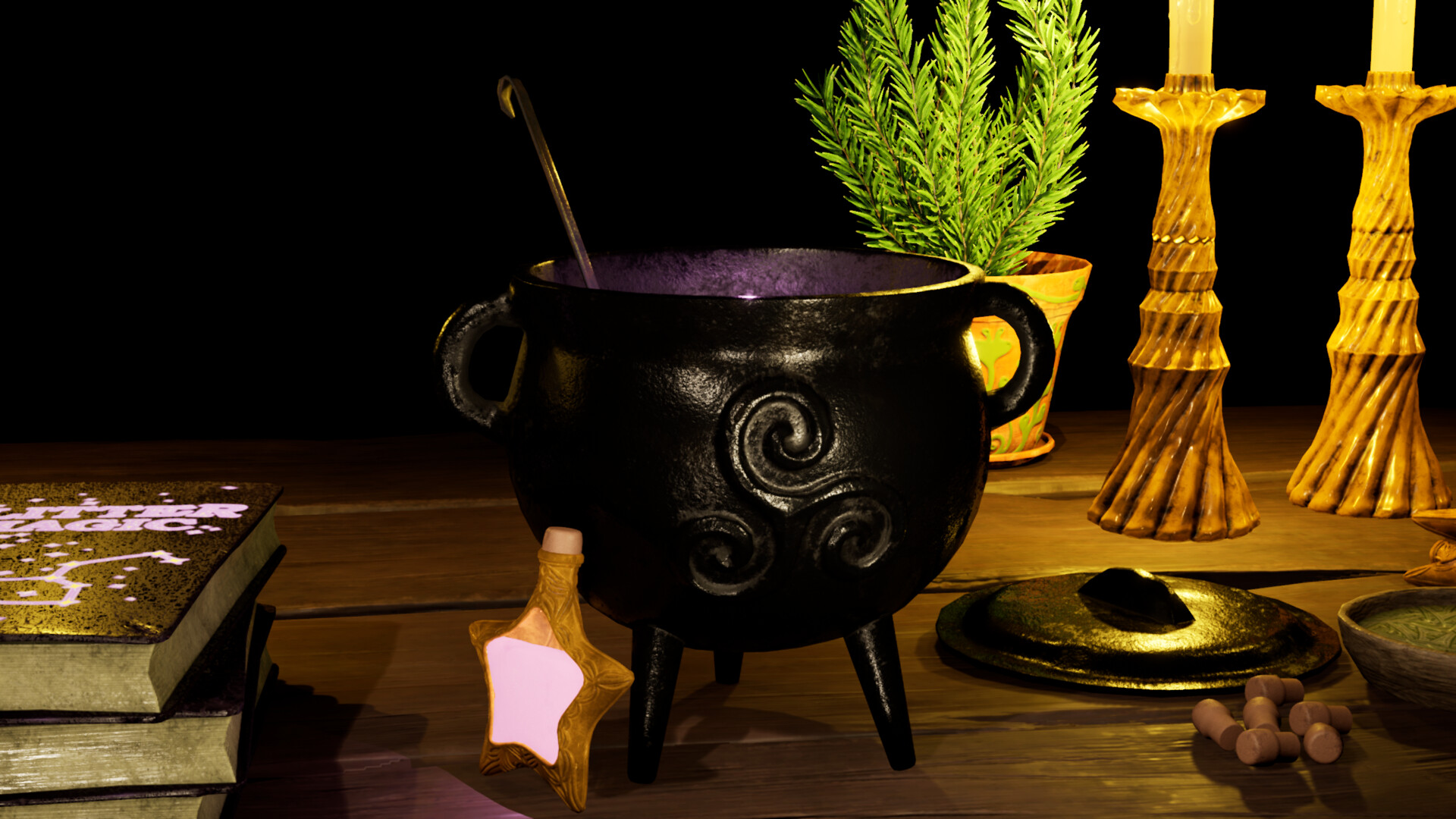 ArtStation - Warm potion scene