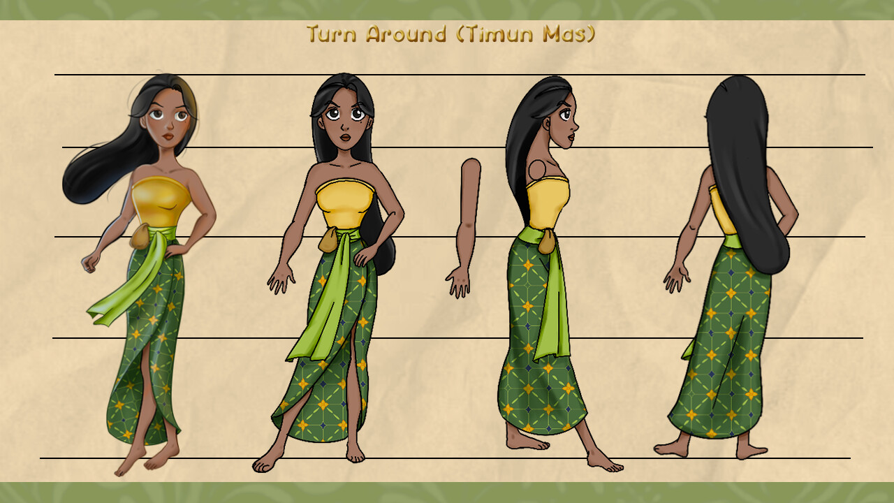 ArtStation - Characters Design of Indonesian Folk Tale :Timun Mas ...