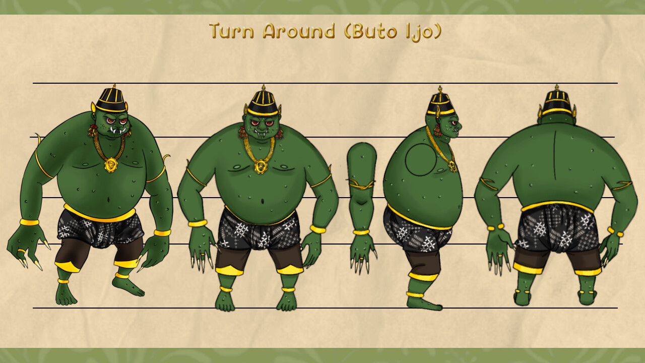 ArtStation - Characters Design of Indonesian Folk Tale :Timun Mas [Buto ...