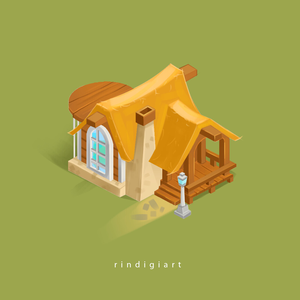 ArtStation - Isometric House Design