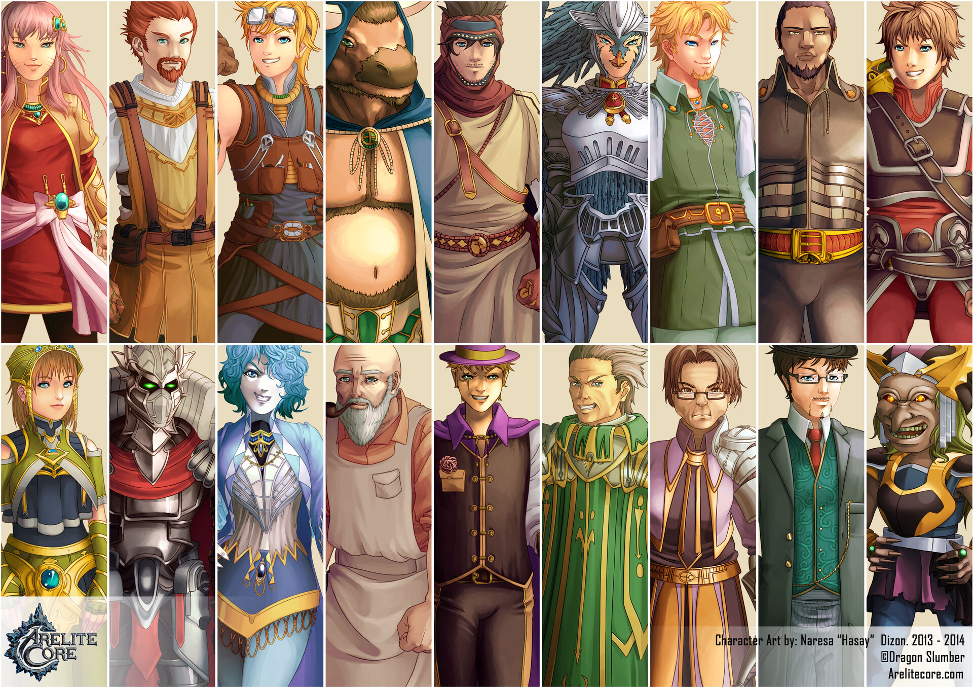 Naresa Dizon-Santos - Arelite Core Character Portraits