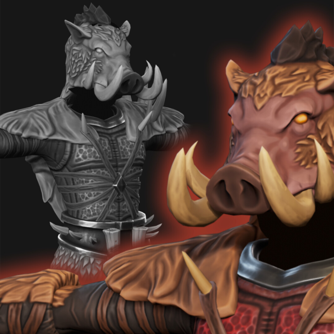 ArtStation - Boar Stylized Armor