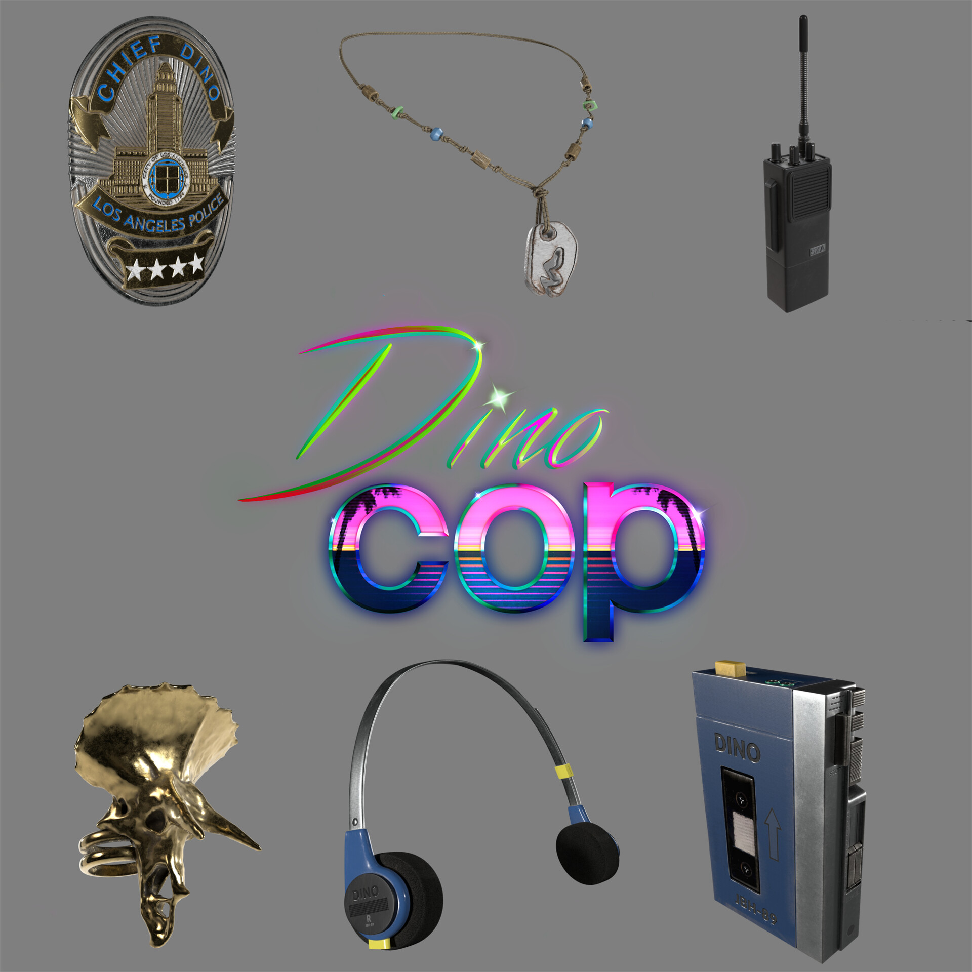 ArtStation - Dino Cop - Props