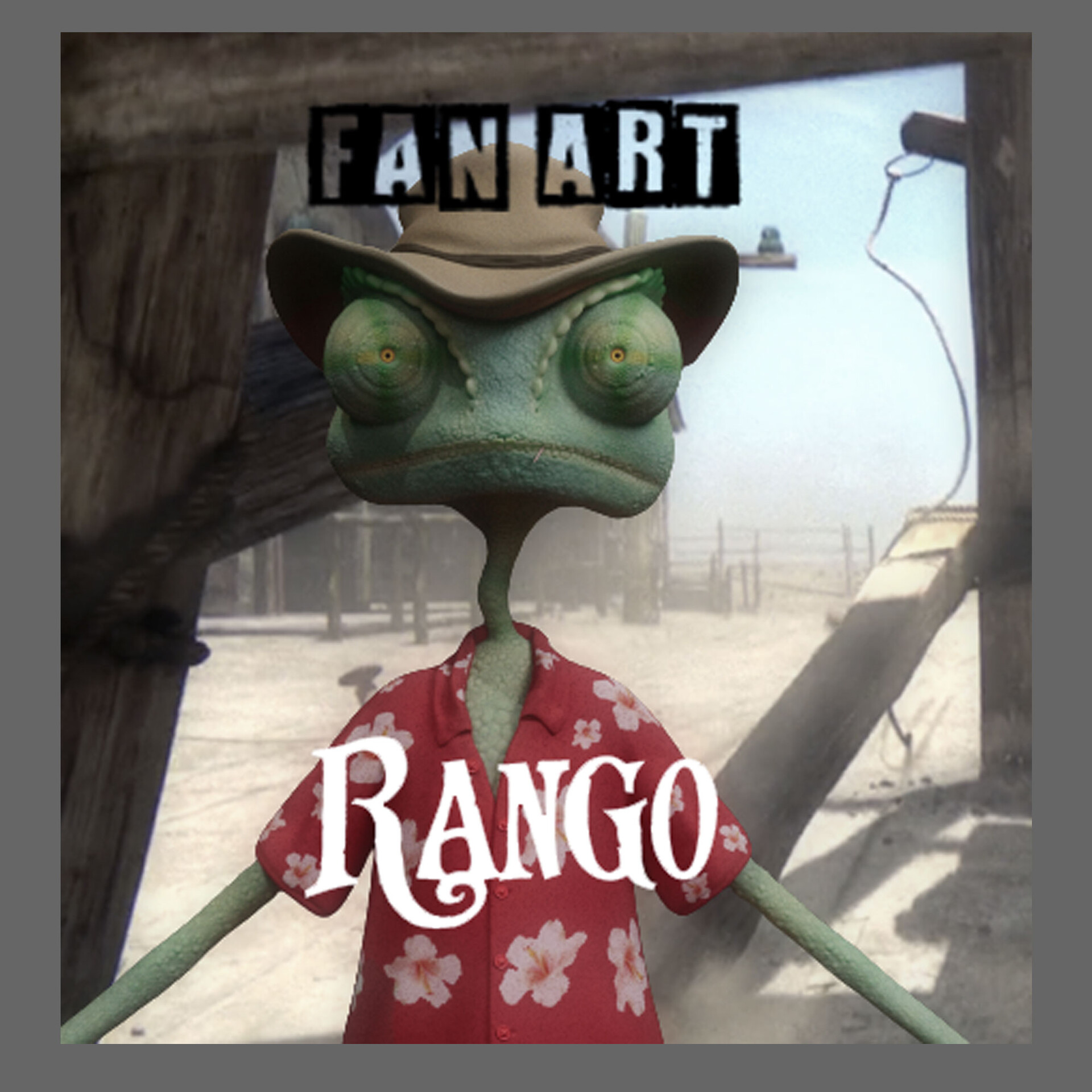 ArtStation - rango fan art