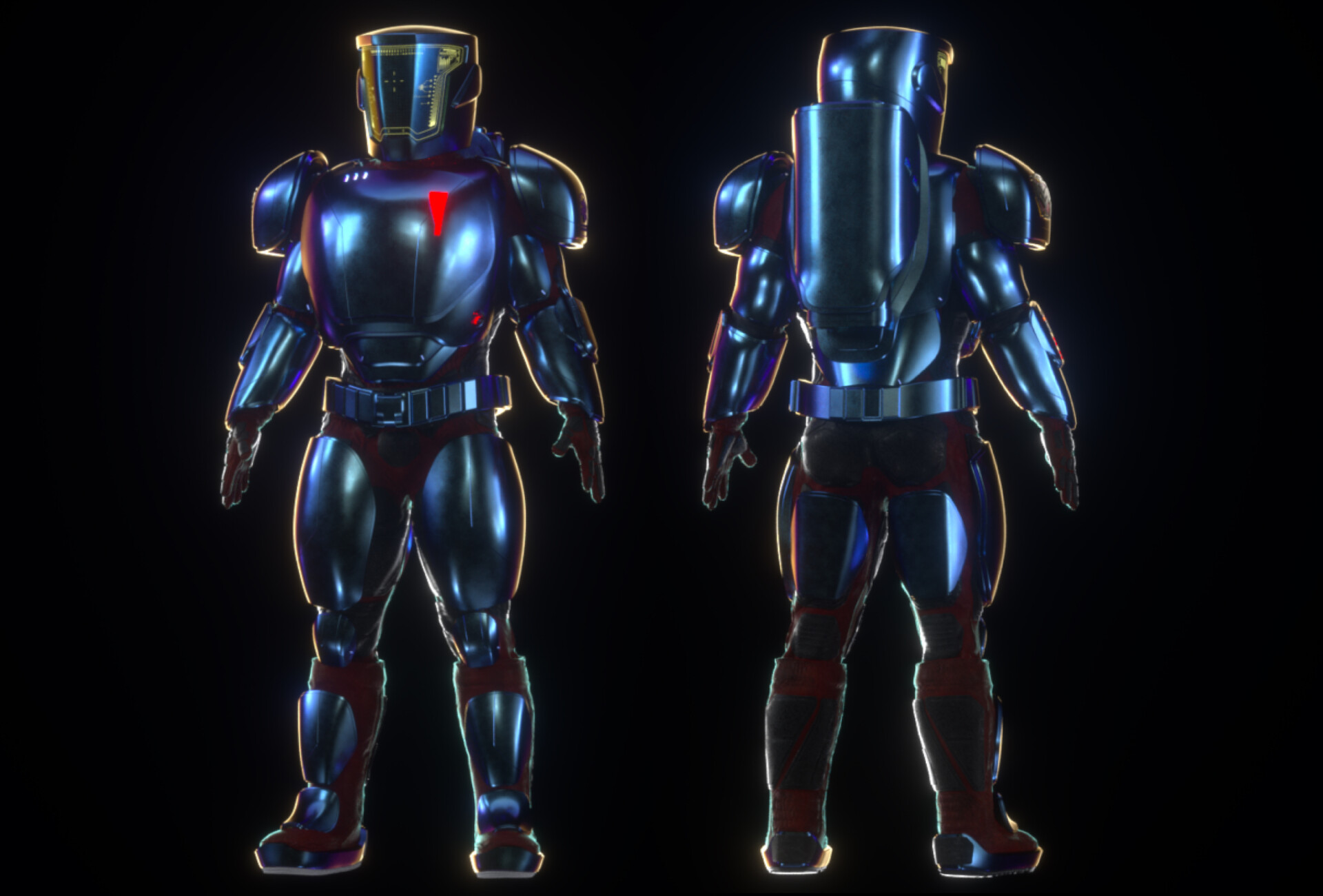 ArtStation - Red Squad / Space Suit Design