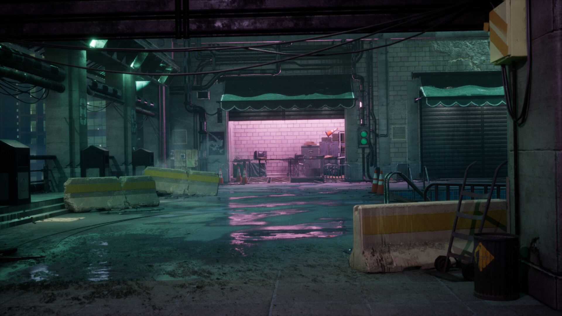 ArtStation - UE5 Cyberpunk Rooftop