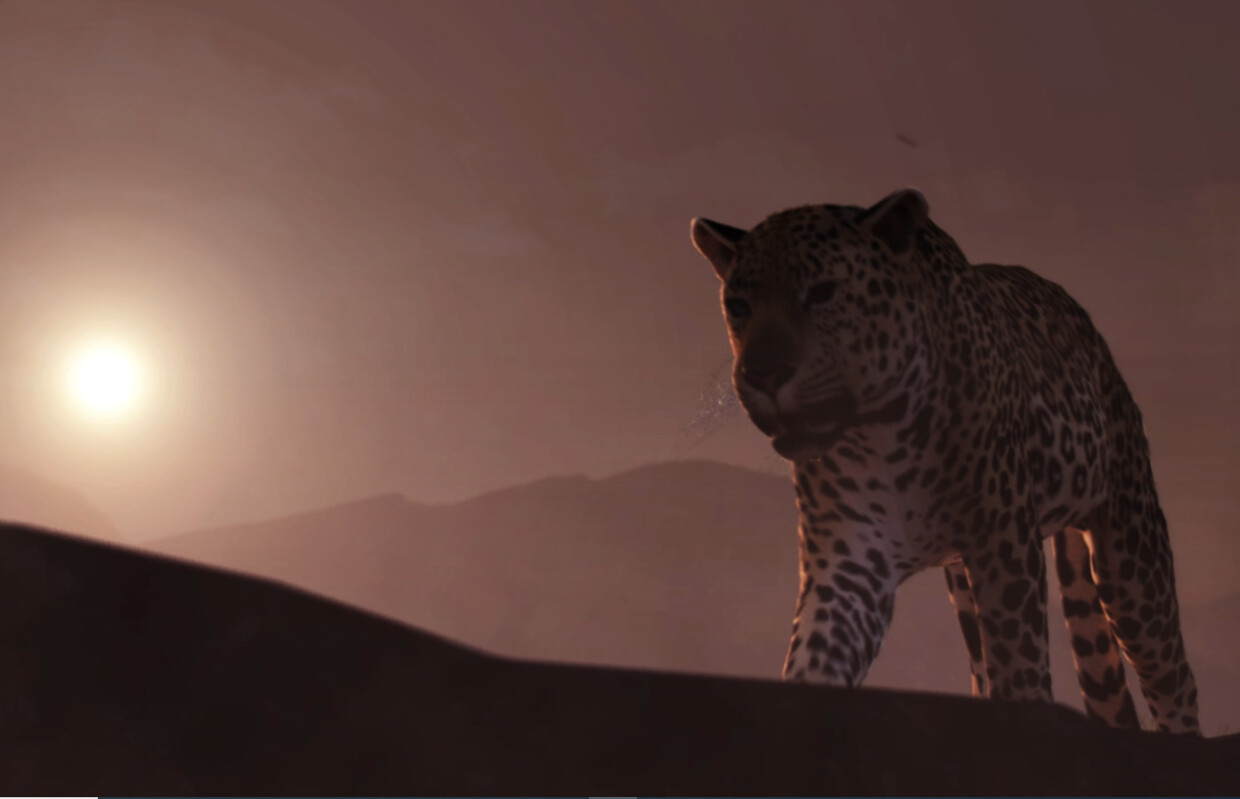 ArtStation - Leopard walk in Jungle