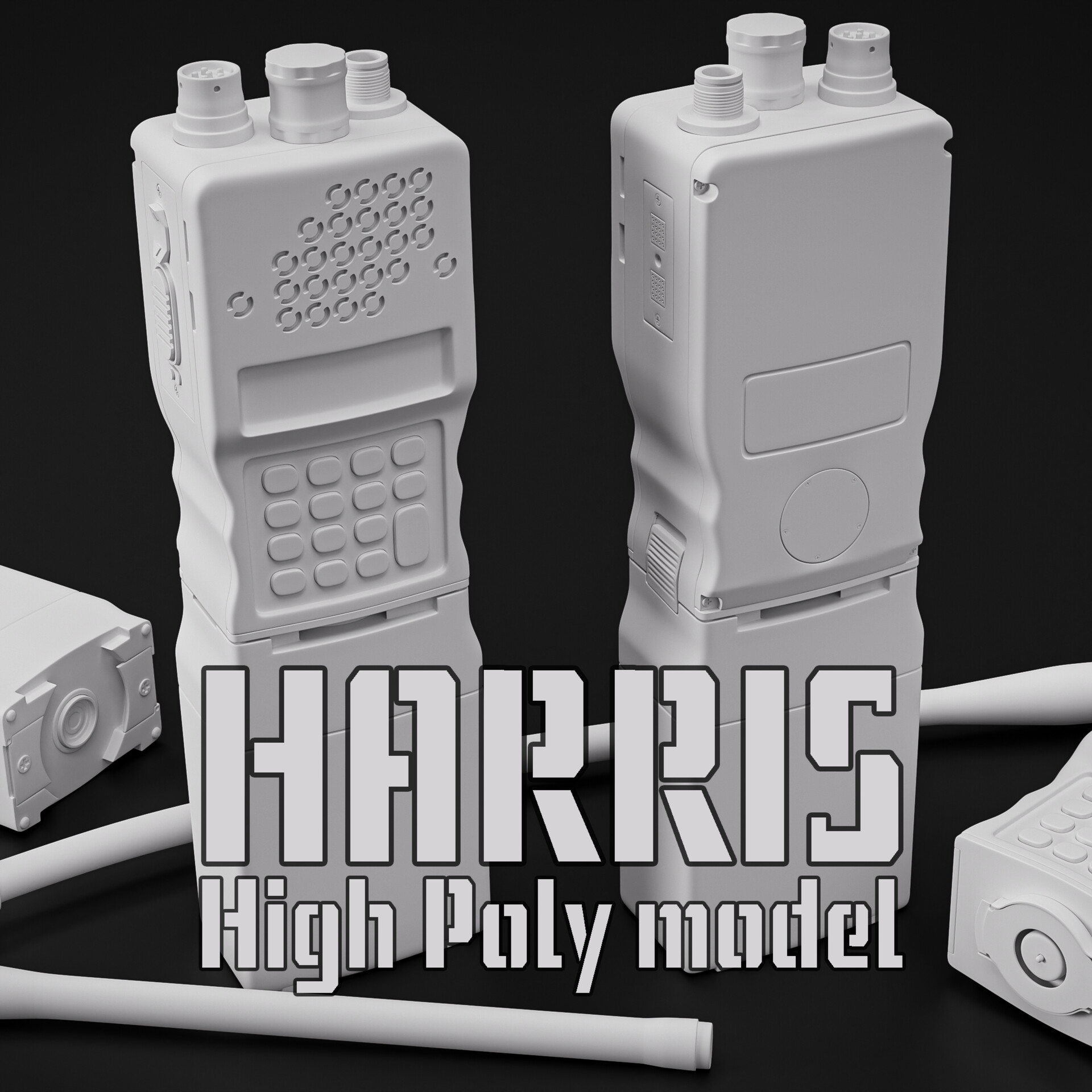 ArtStation - Harris RF-5800 Falcon II radiostation High-Poly
