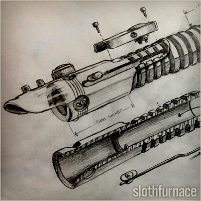 ArtStation - slothfurnace | Derelict internal sketches