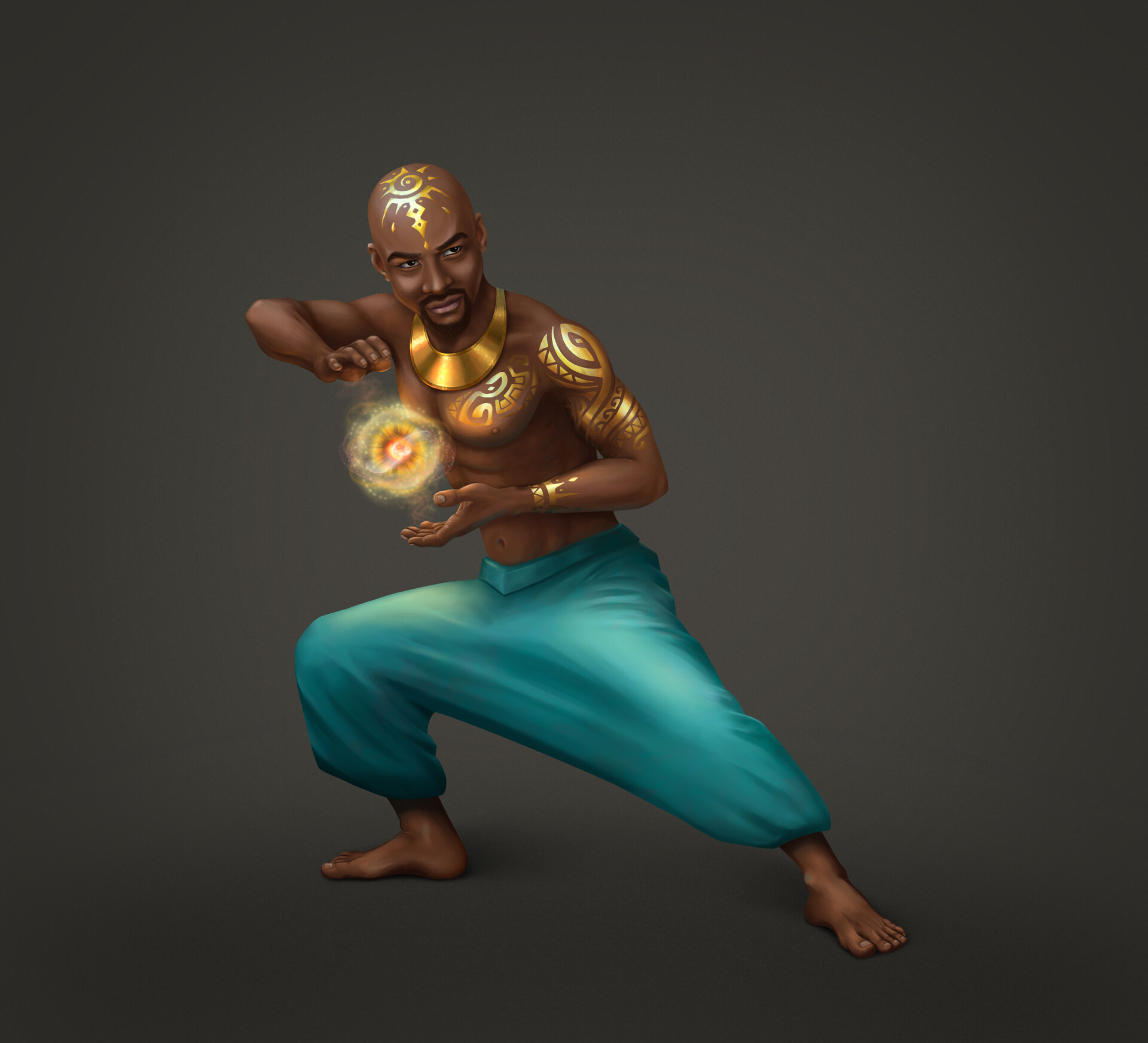 ArtStation - Monk of the Order of the Solar Soul