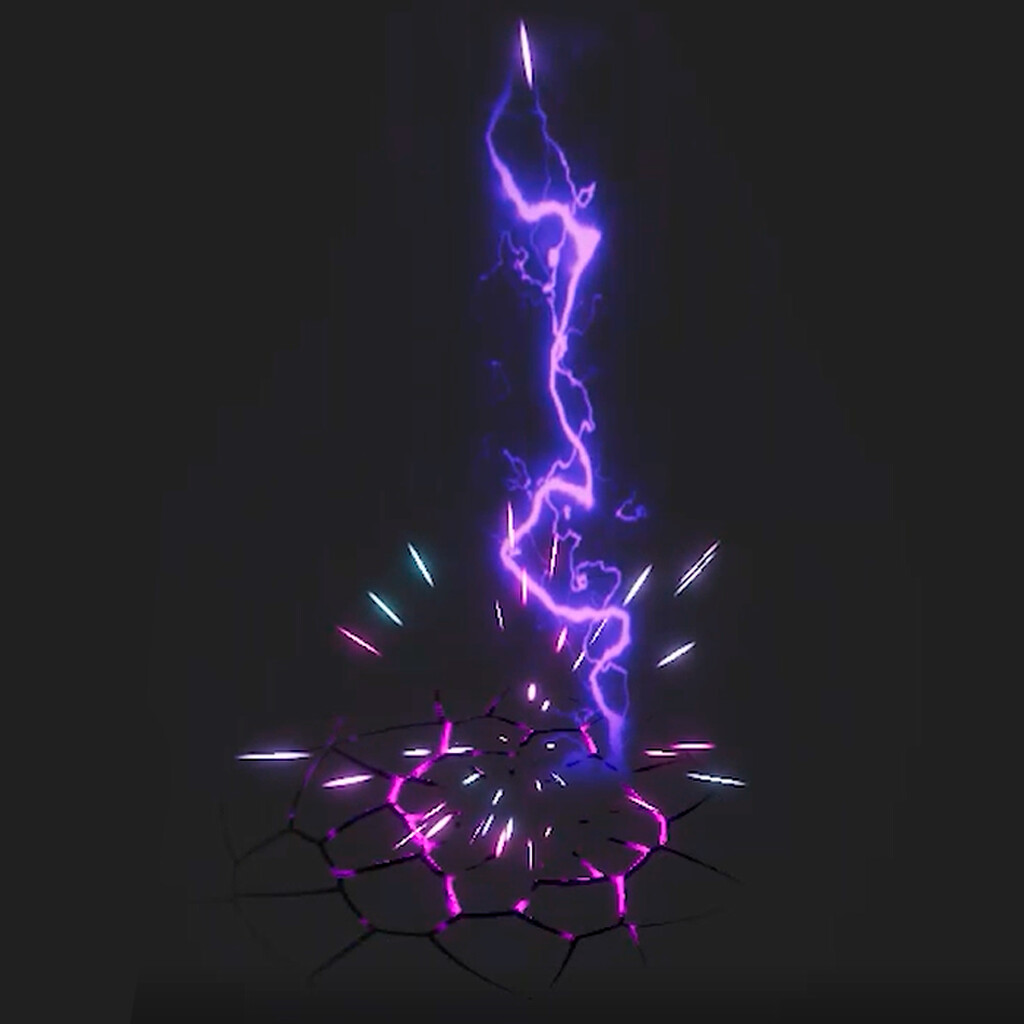 ArtStation - Lightning Attack VFX