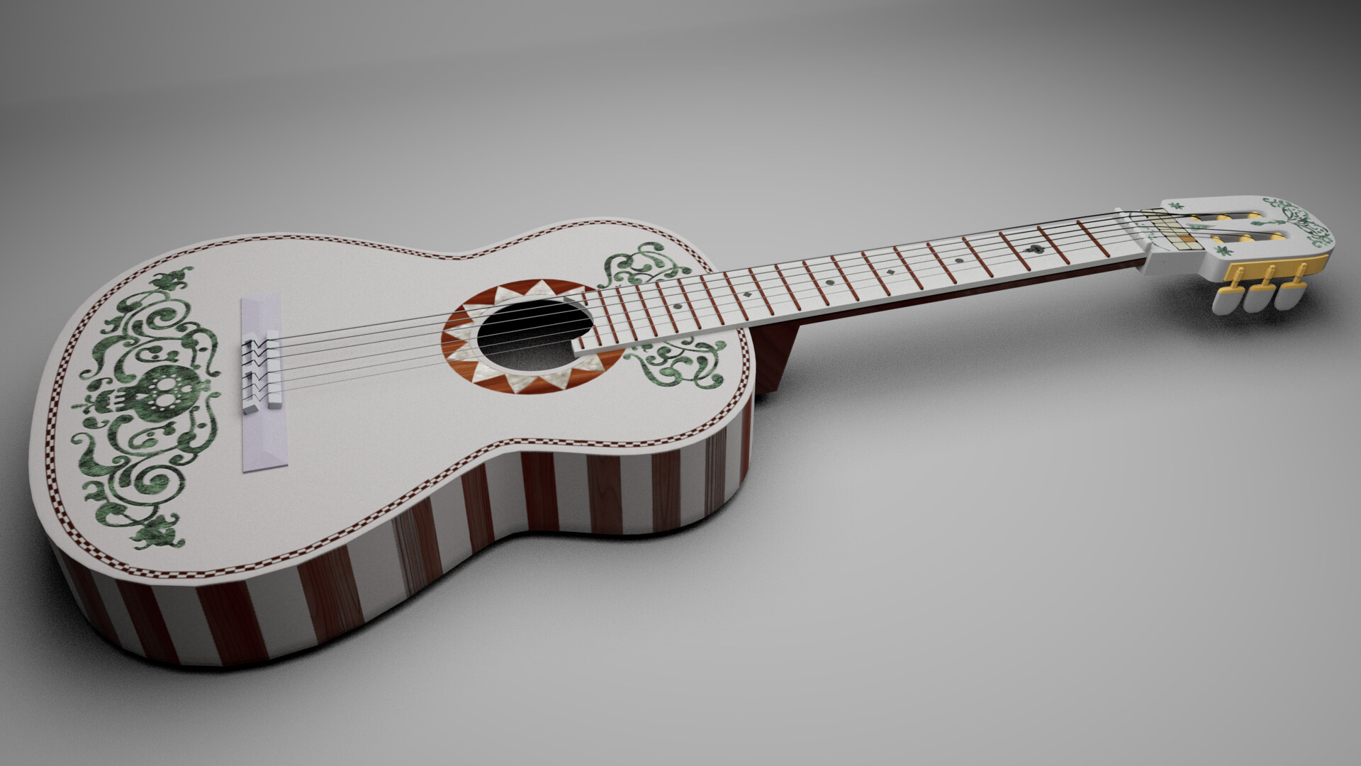 ArtStation - COCO Guitar Fanart 3D Model