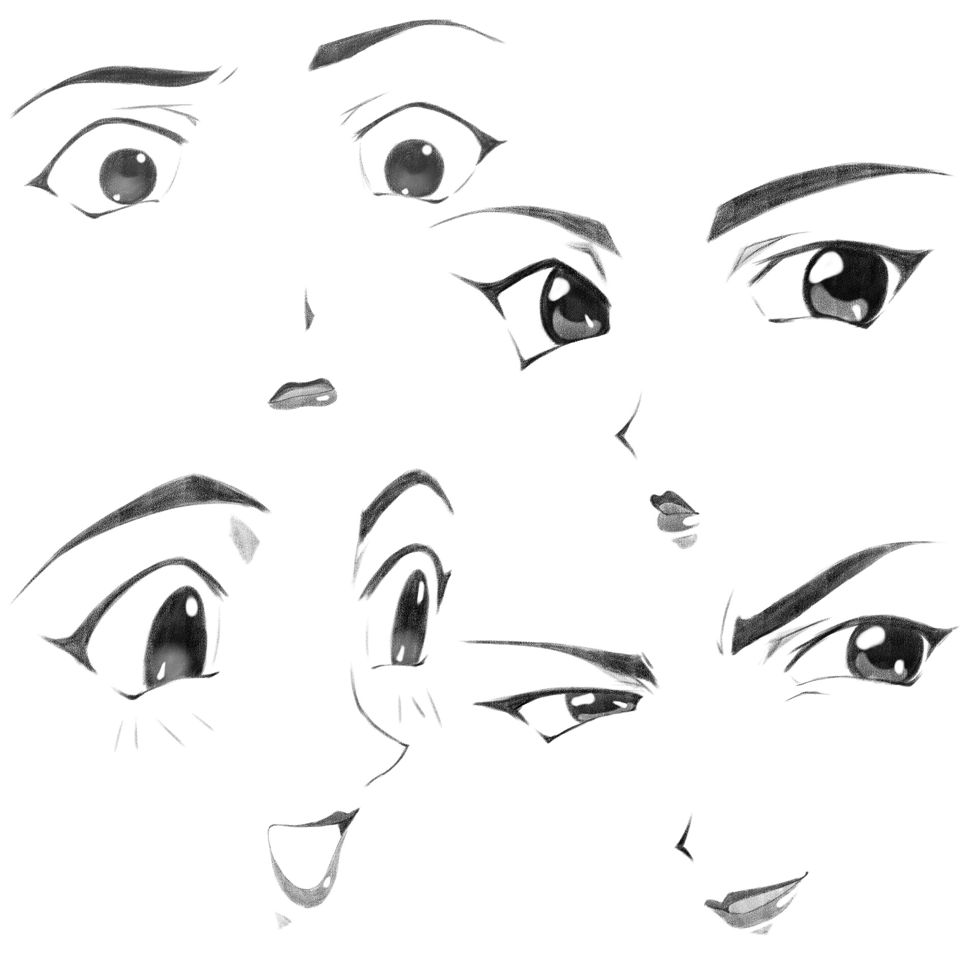 ArtStation - Anime Expression Study - One