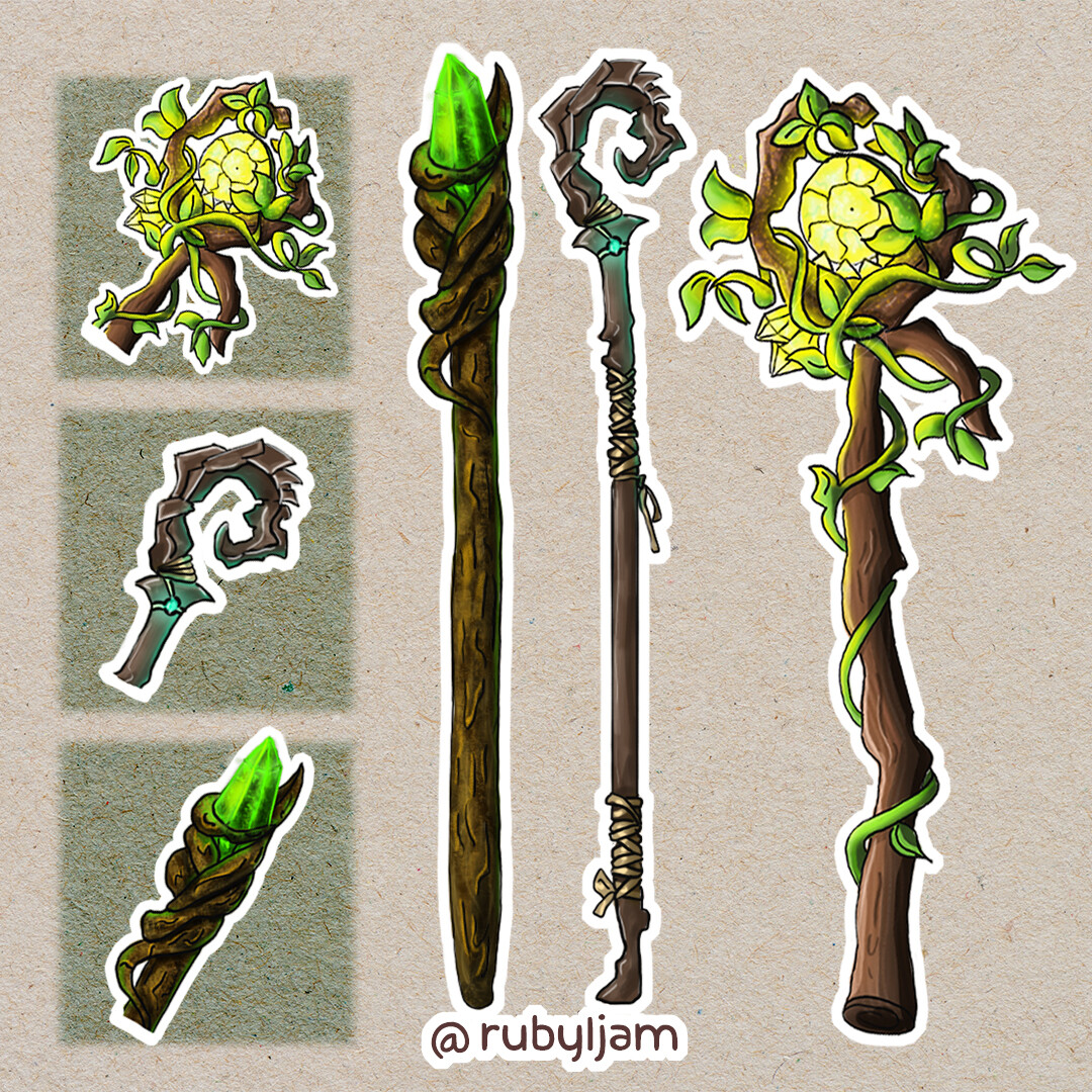 ArtStation - Magical Walking Stick 🚶‍♀️