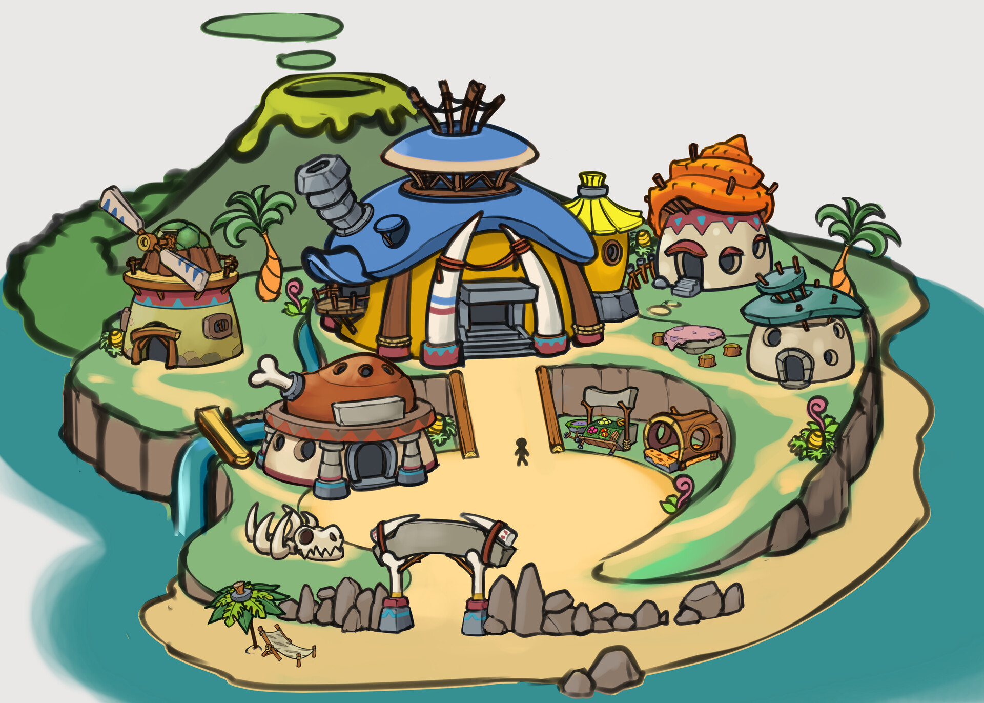 ArtStation - Scene Designs - Stone Age