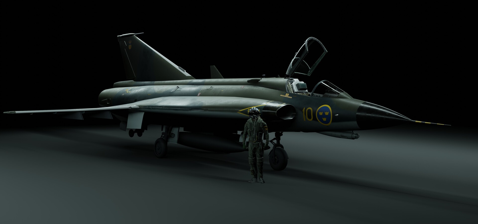 ArtStation - SAAB J35 Draken for DCS World (WIP)
