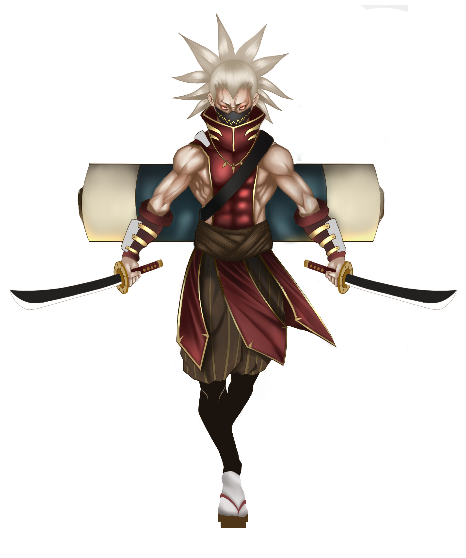 Ninja Charakterdesign 10 SciFi Ninja Maske A Charakterdesign Mode