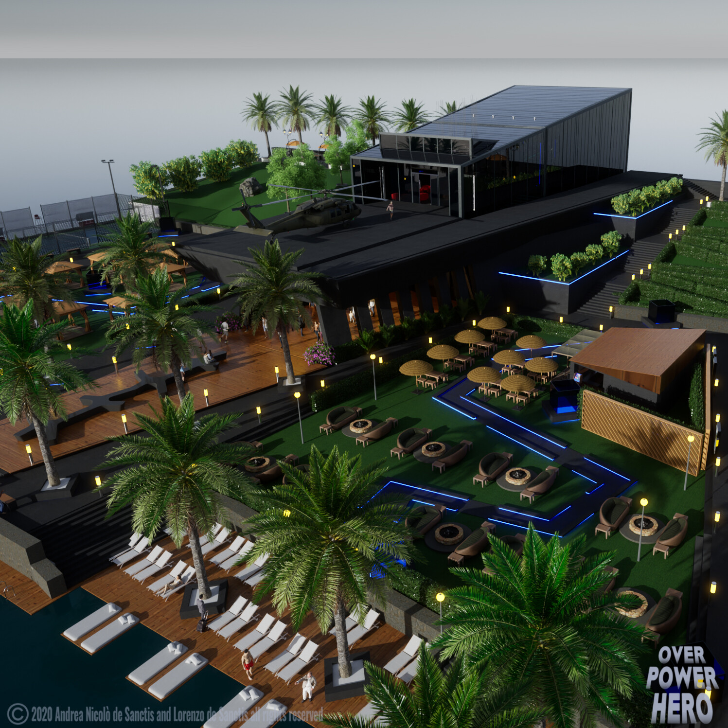 ArtStation - OPH - 3D Rooftop