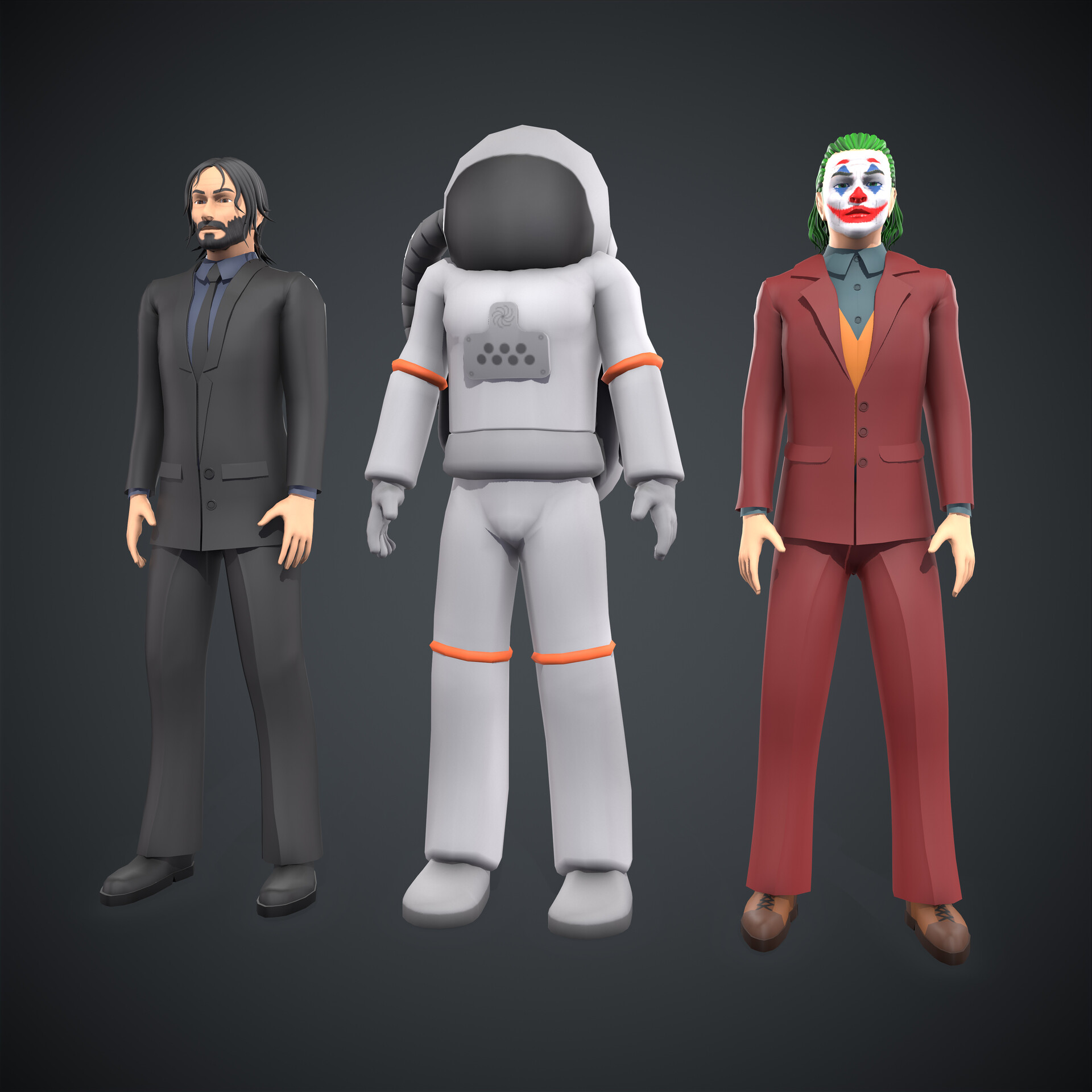 ArtStation - Low Poly Mobile Game Characters For Advertorial - Part 2