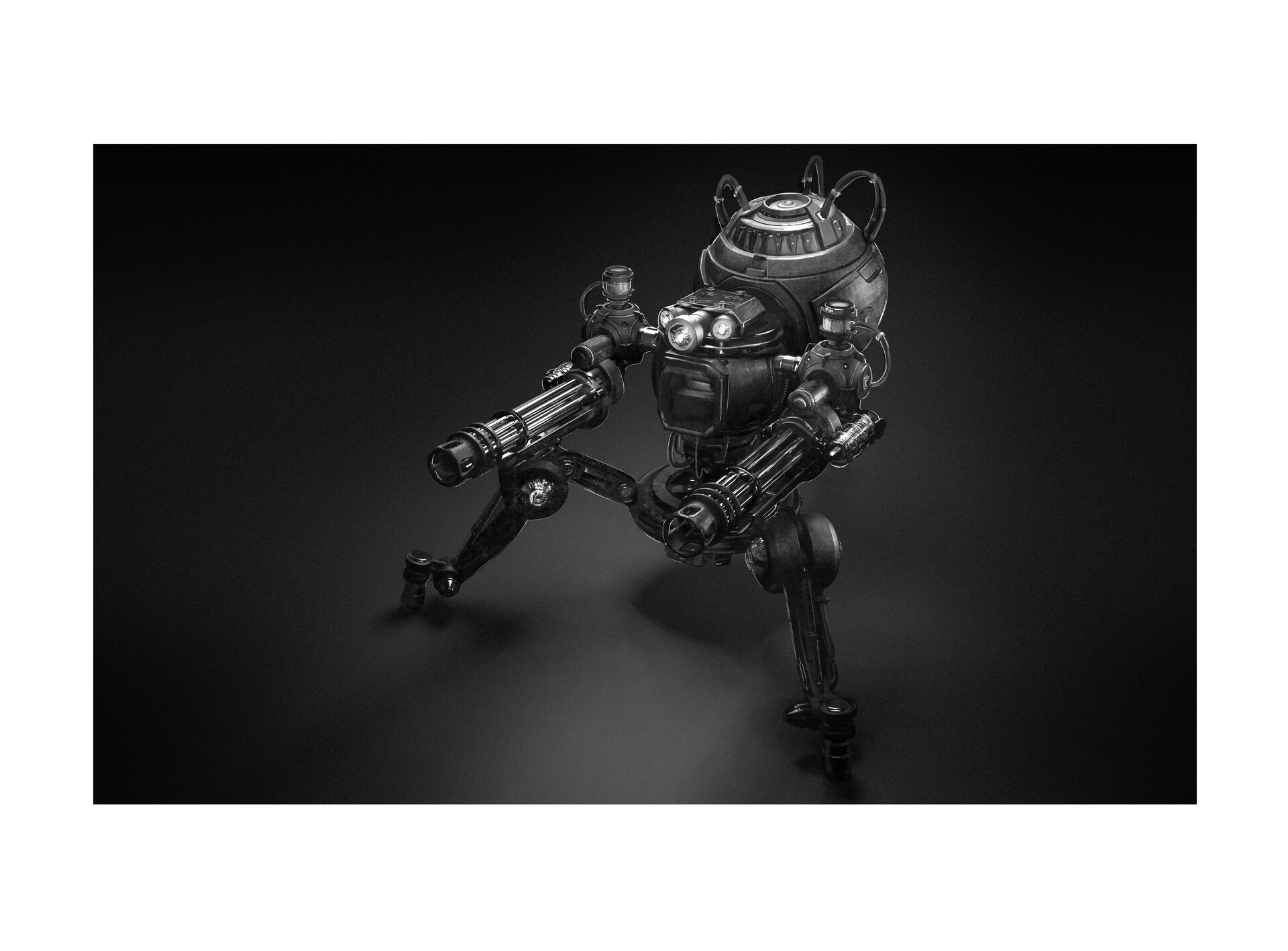 ArtStation - Robotic Combat Turret