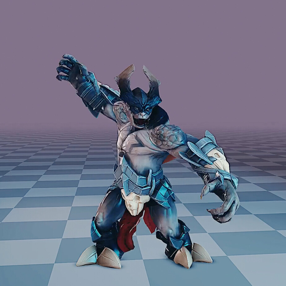 ArtStation - Attack and quadruped run cycle animations practice