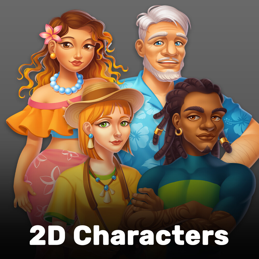 ArtStation - 2D Characters Design