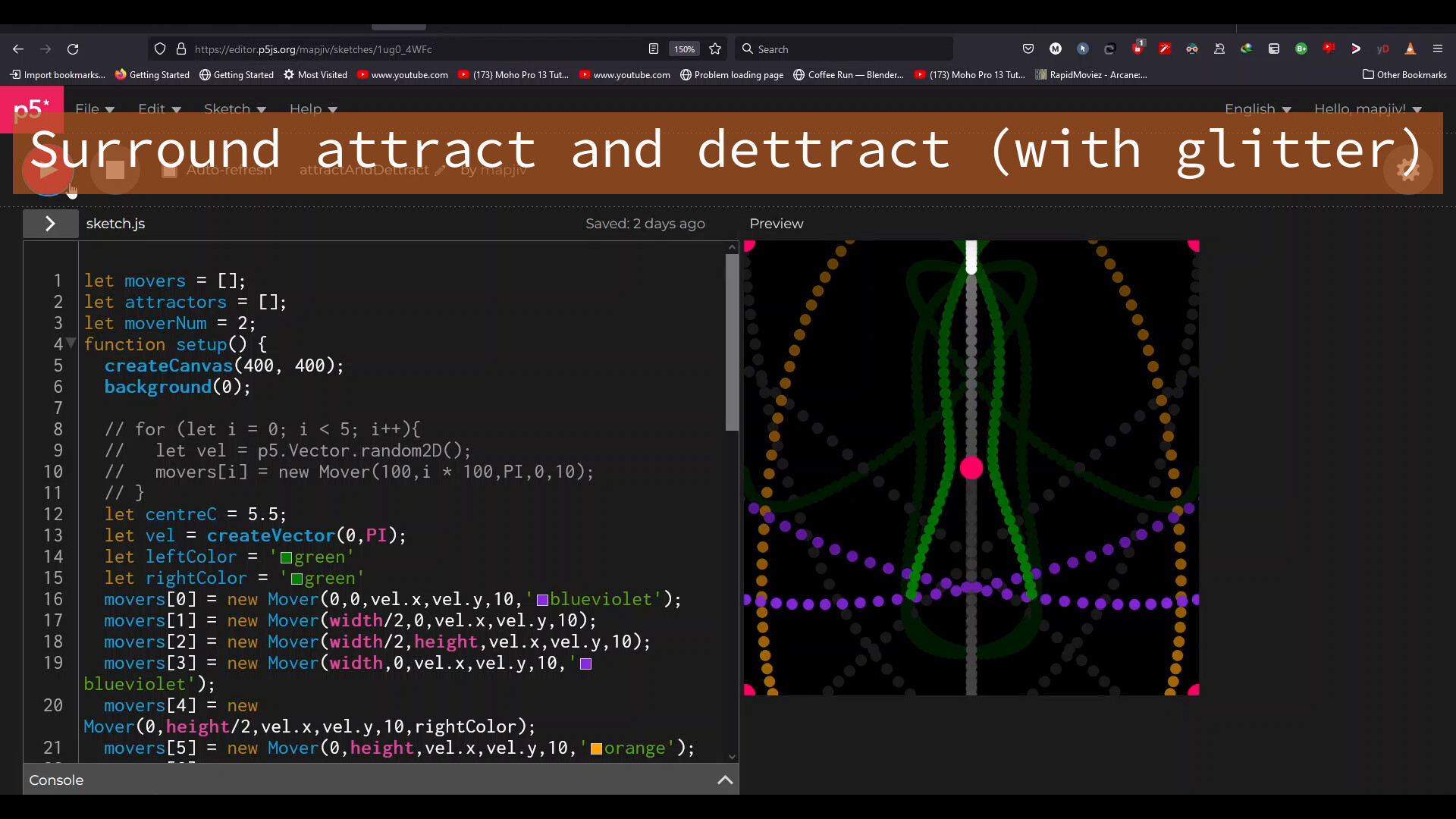 ArtStation - Nature of Code exercises