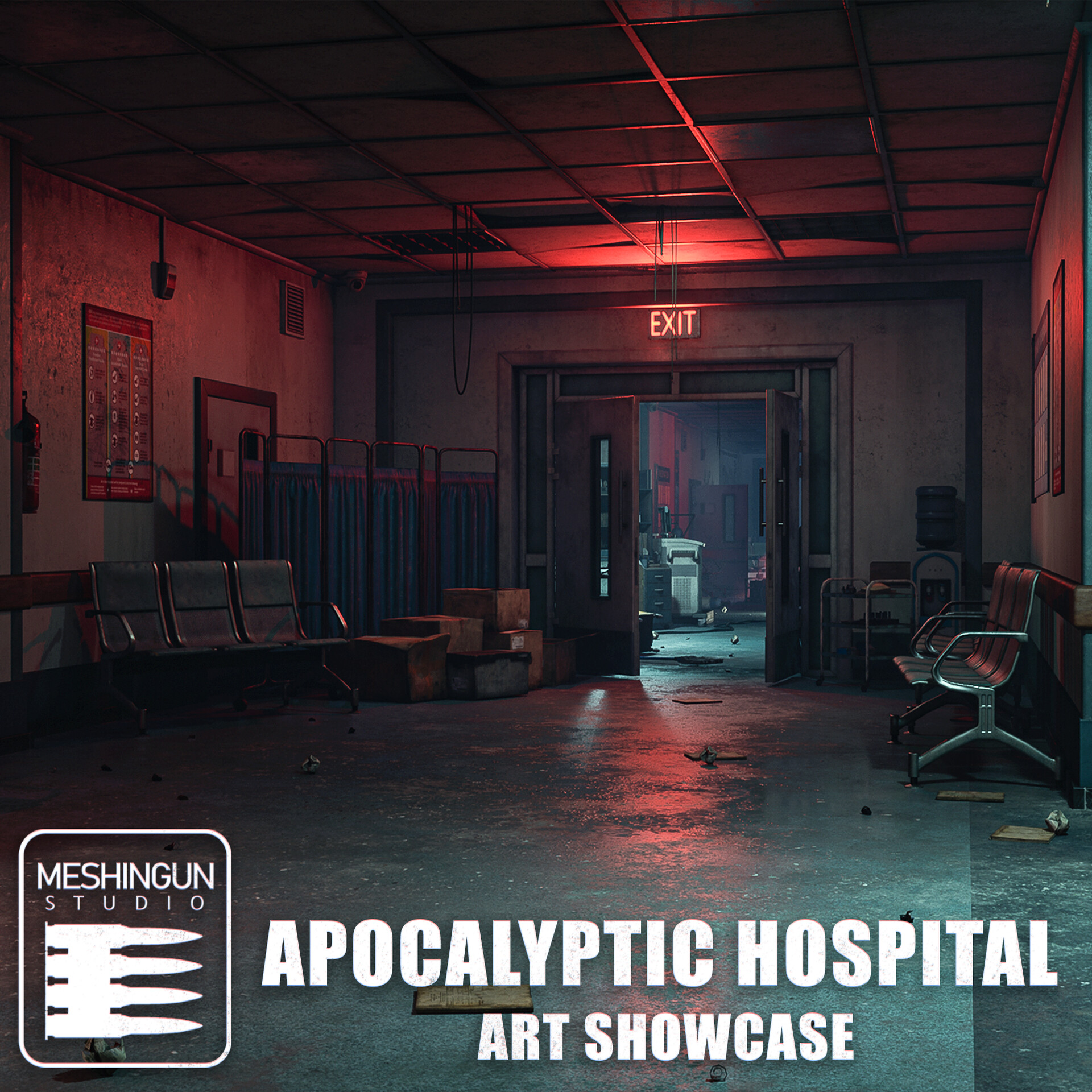 ArtStation - Apocalyptic Hospital. Real-time Environment