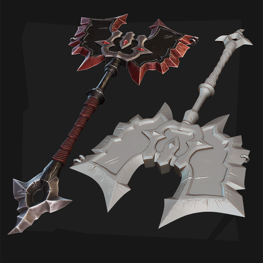 ArtStation - Stylized Orc Axe - 4