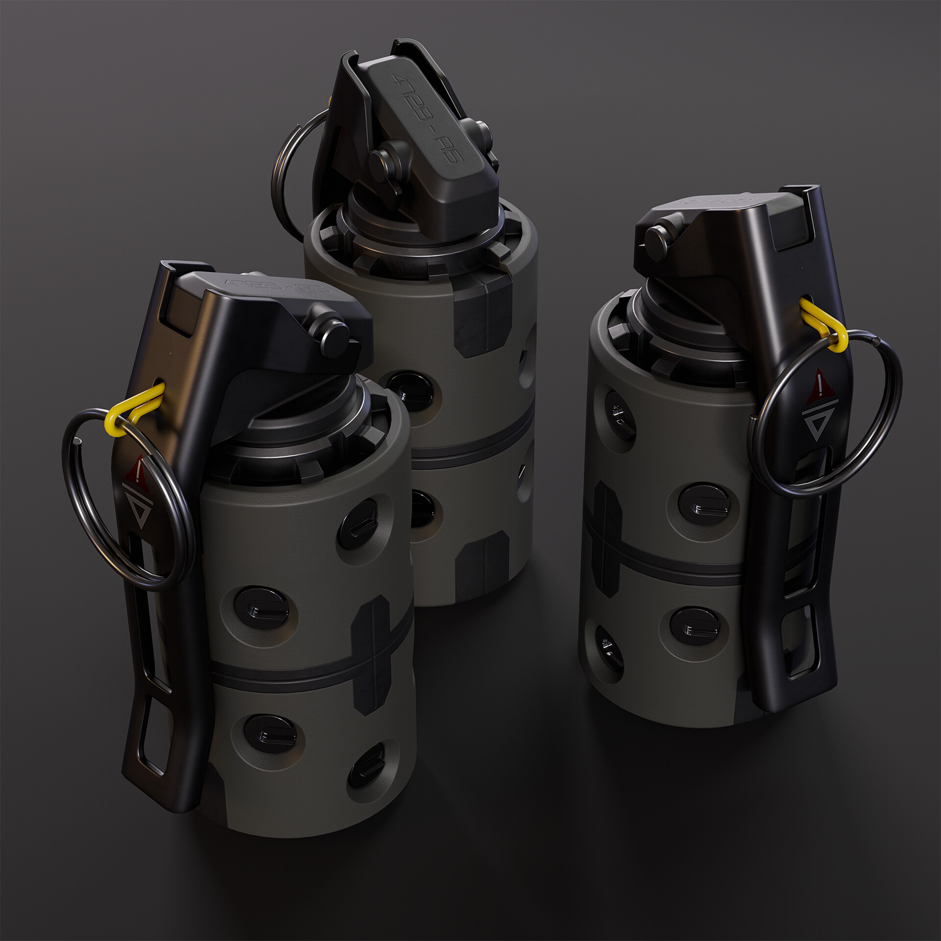 ArtStation - Cyberpunk inspired grenade