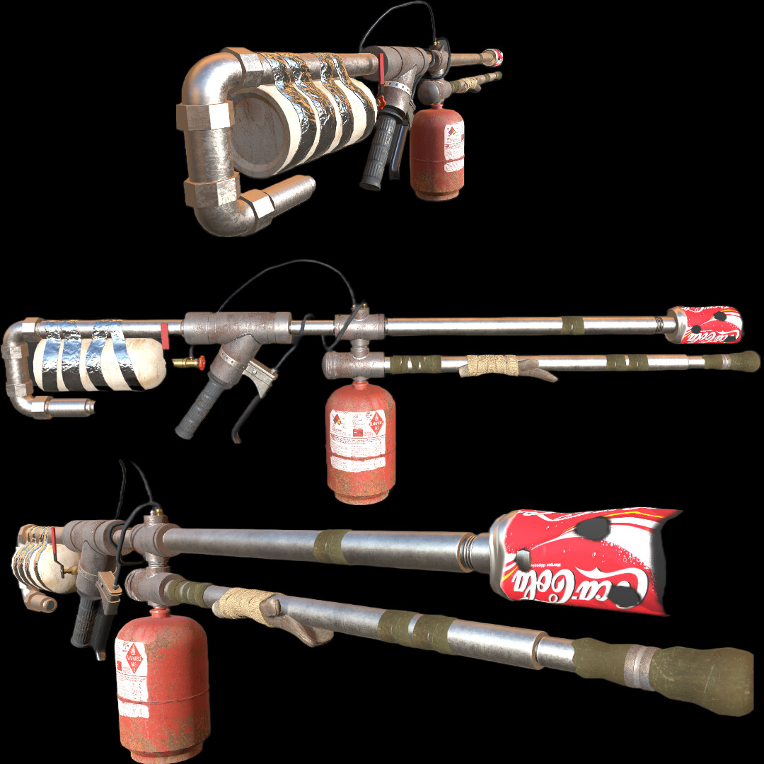 ArtStation - "The Last of US" Flamethrower Remade for Unreal Engine