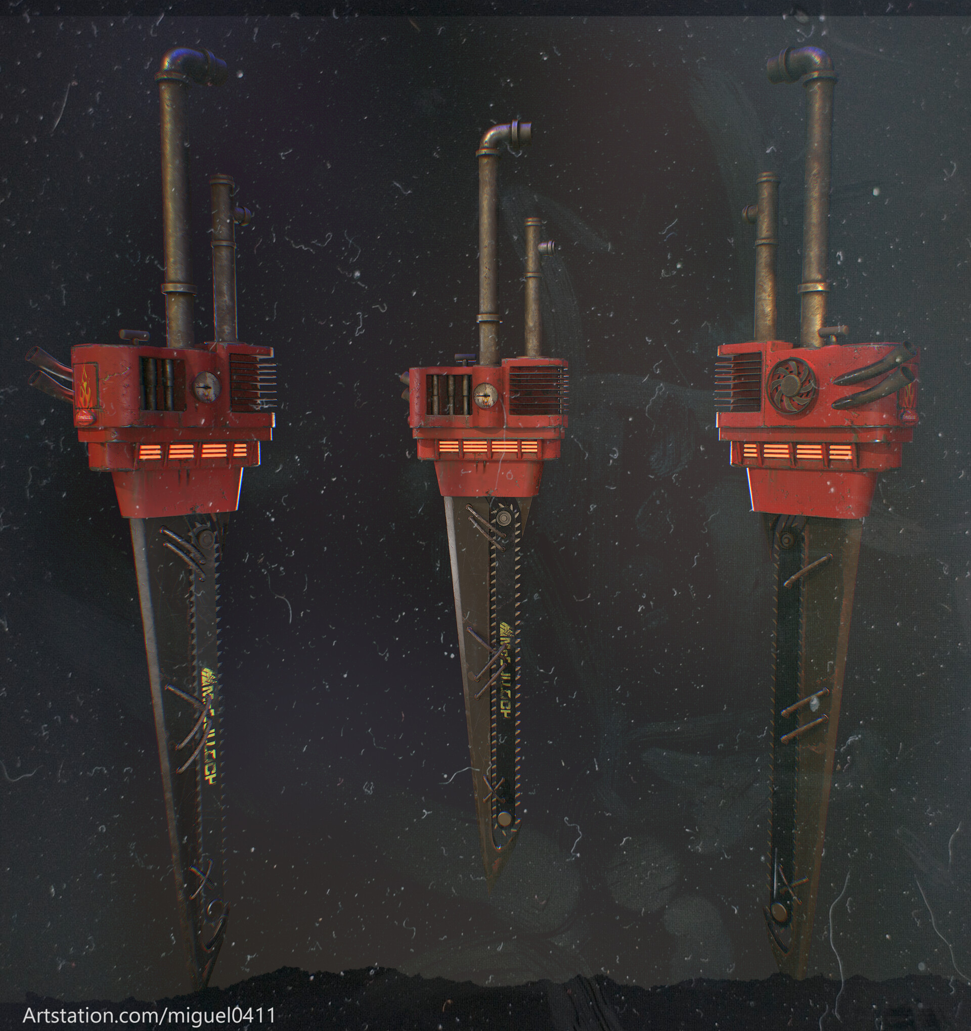 ArtStation - Mechanical sword