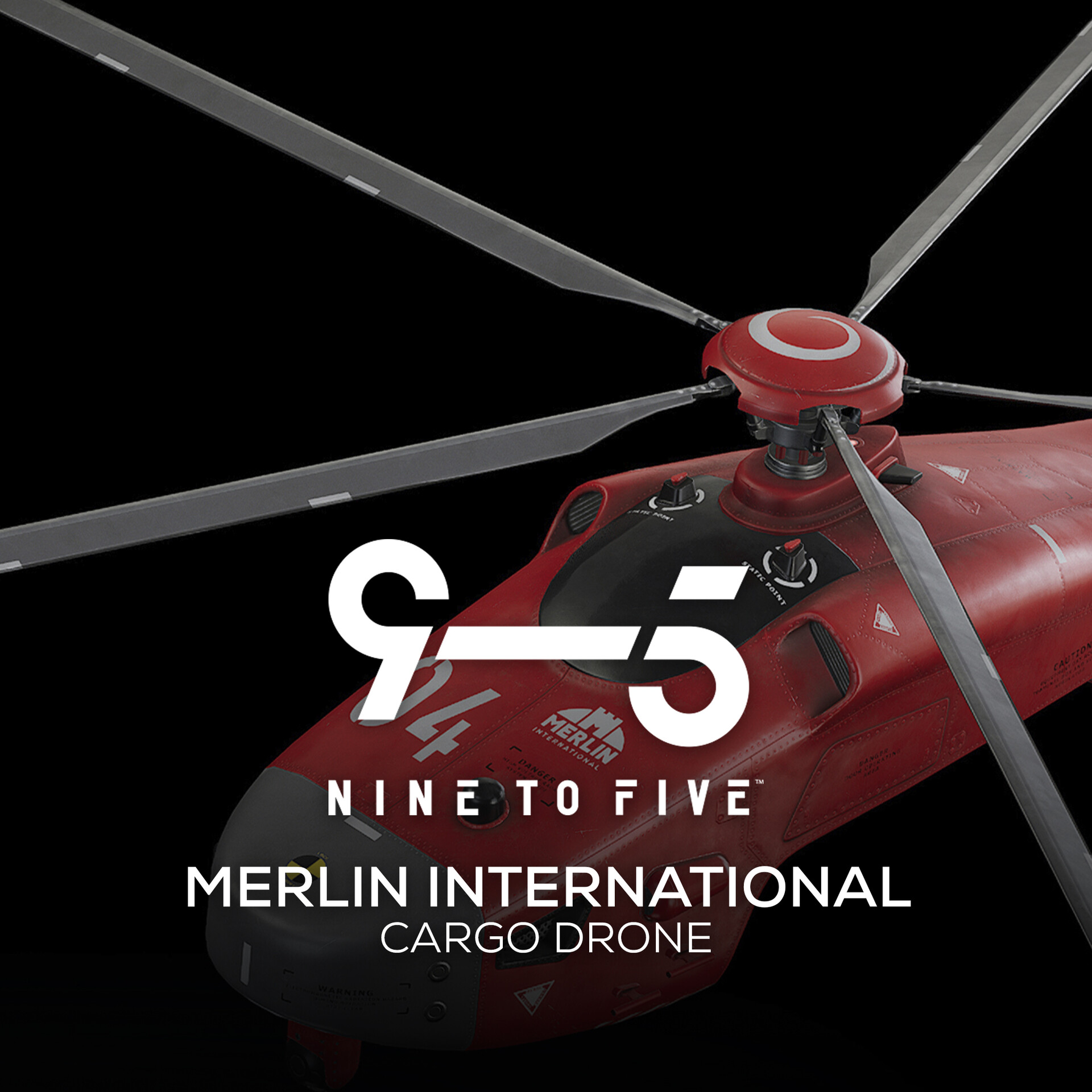 ArtStation - Merlin International Cargo Drone