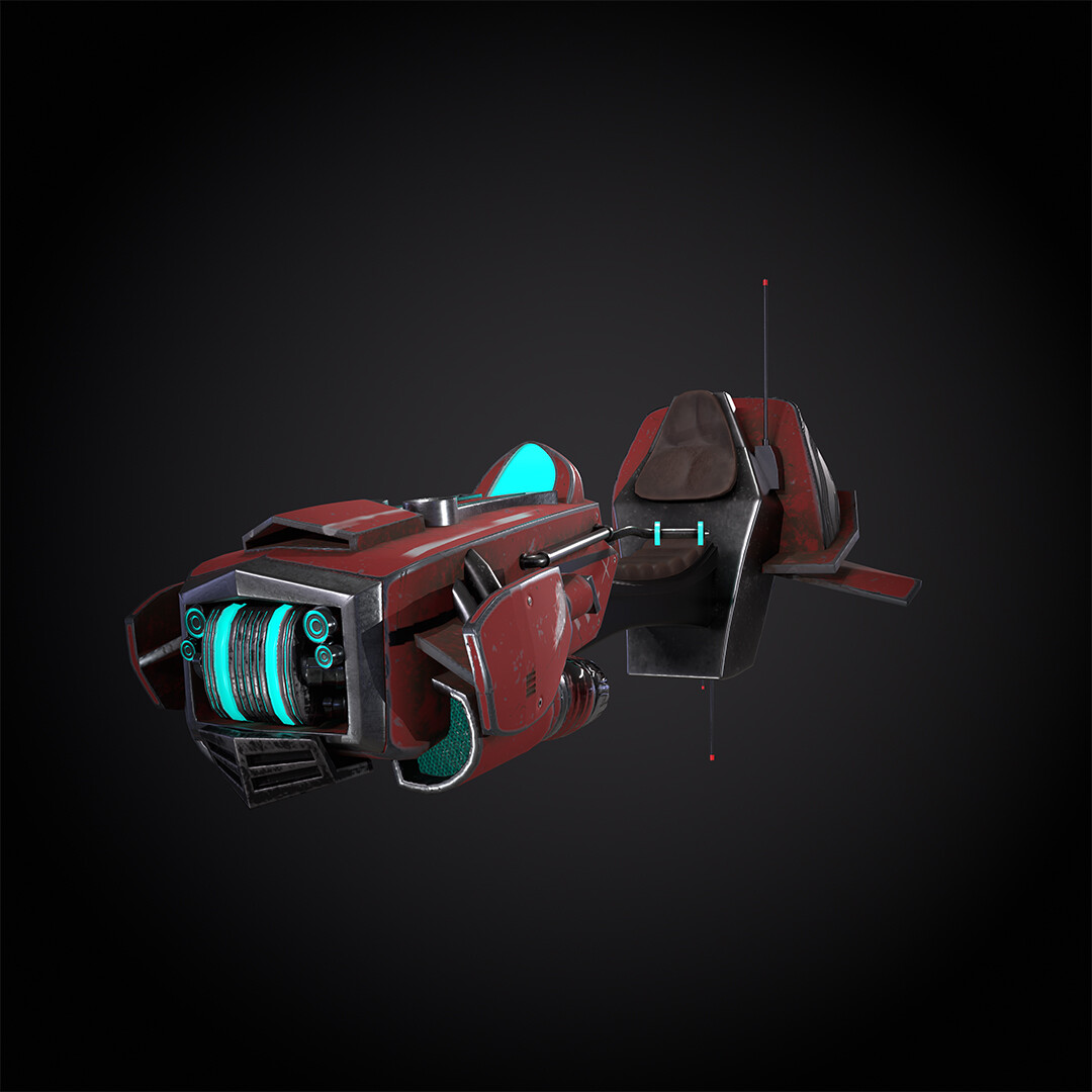 ArtStation - Hover-bike 3D model